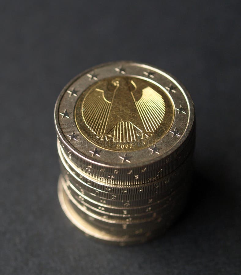 Euro coins stock photo. Image of spending, currency, making - 10640436