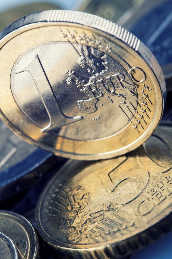 Euro coins stock image. Image of asset, chart, euro, golden - 38305251