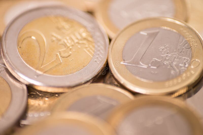 Euro Coins stock image. Image of economy, savings, consulting - 42595741