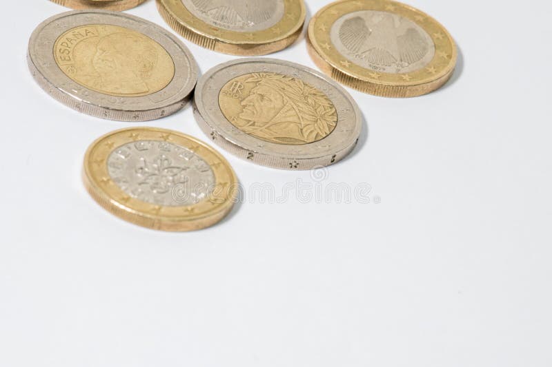 Euro Coins Isolated on White Stock Photo - Image of isolated, column ... Euro Coins Isolated on White Stock Photo - Image of isolated, column ...