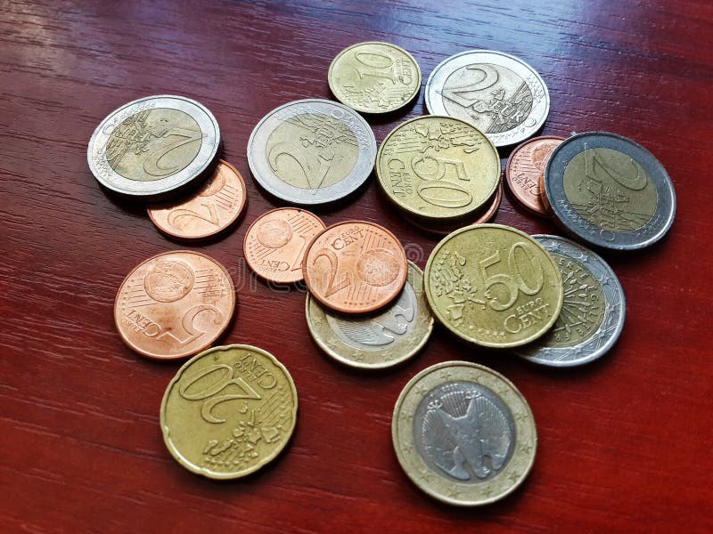 Euro coins stock image. Image of market, coin, euro, financial - 65658471
