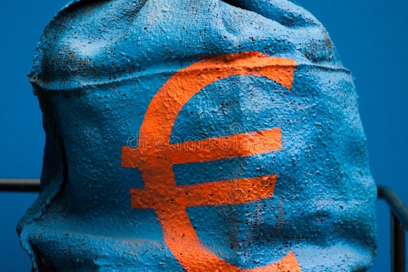 Euro Coins Sack Money stock image. Image of finance, three - 76924401