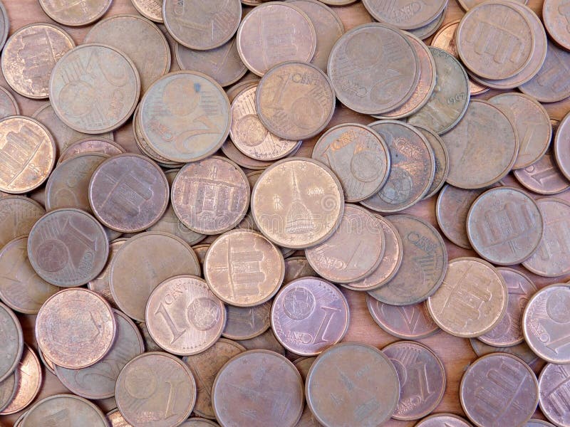 Euro coins stock image. Image of pile, market, coin, economy - 70314115