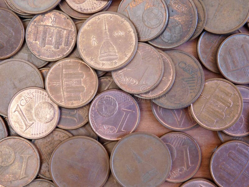 Euro coins stock image. Image of white, metal, concept - 70314699