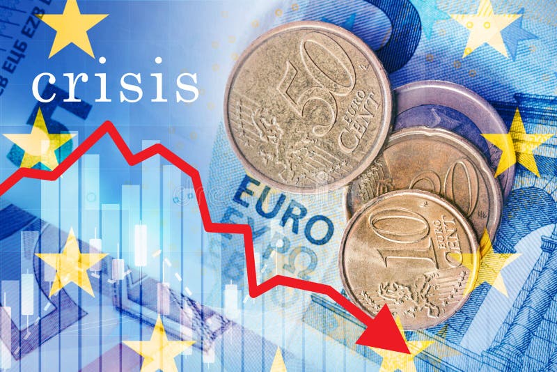 Euro crisis stock photo. Image of chart, economic, cents - 87848726