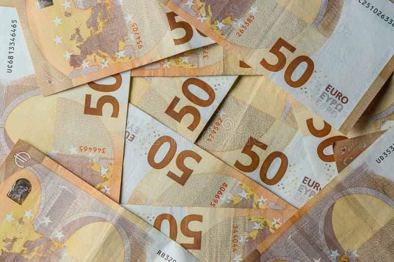 Euro Currency Banknotes As a Background 13 Paper Euro Denominations 10 ...