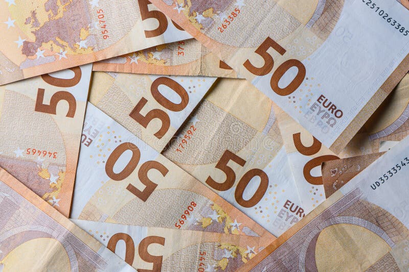 Euro Currency Banknotes As a Background 10 Paper Euro Denominations 10 ...