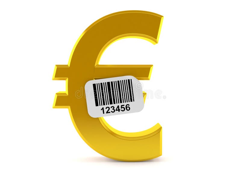 Yen Currency with Barcode Sticker Stock Illustration - Illustration of ...