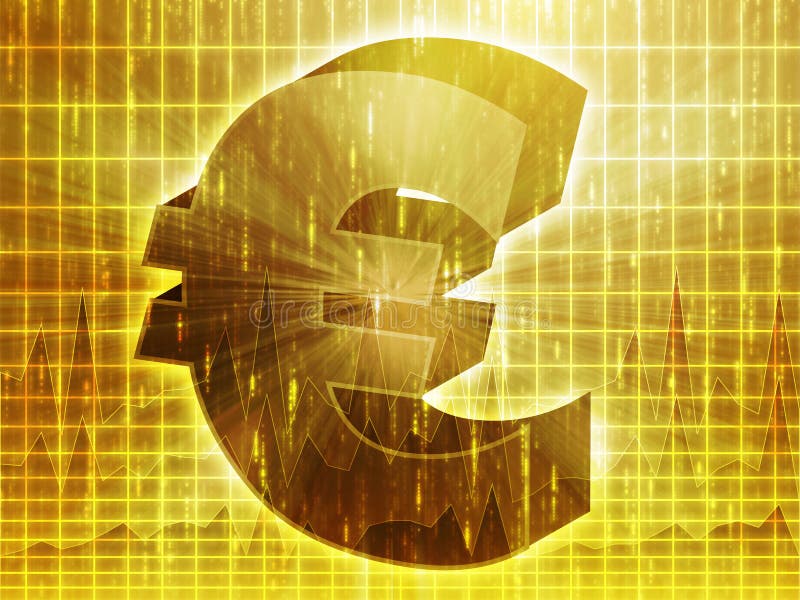 Euro currency chart stock illustration. Illustration of diagram - 6219837