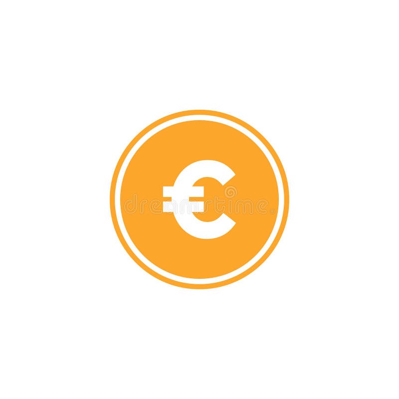 Euro Currency Icon Design Template Vector Illustration Isolated Stock ...