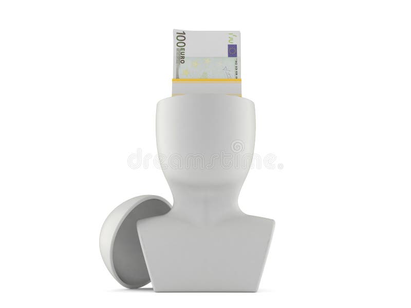 Euro head stock illustration. Illustration of cost, finances - 8634512