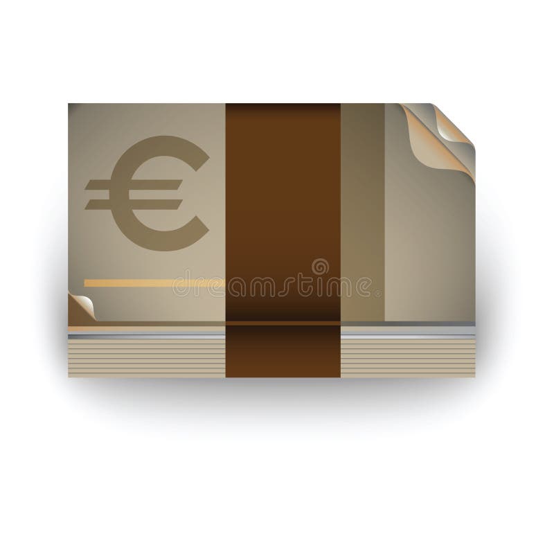 Euro Currency Notes. Vector Illustration Decorative Design Stock Vector ...