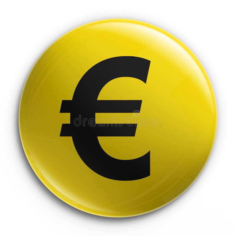 Euro d'insigne illustration stock. Illustration du rendez - 9009022