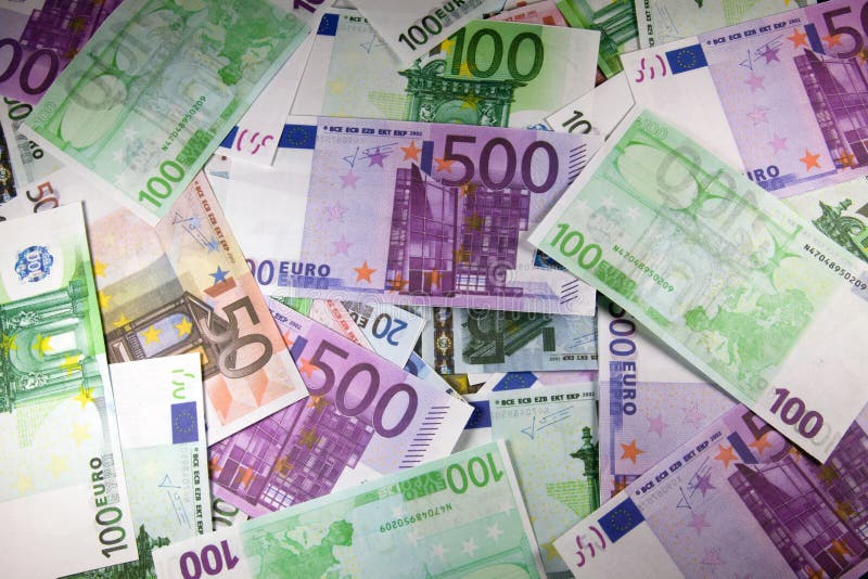 Euro stock image. Image of note, paper, coal, heap, money - 68495279