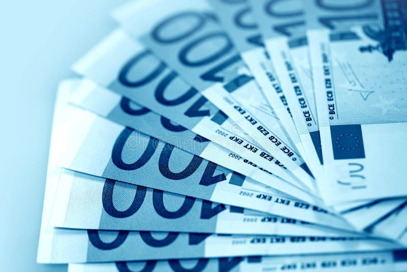 Euro en color azul imagen de archivo. Imagen de concepto - 14874859