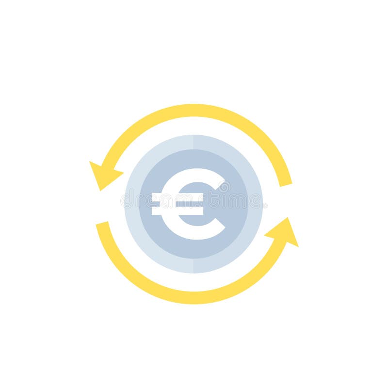 Euro exchange vector icon stock vector. Illustration of forex - 171715548