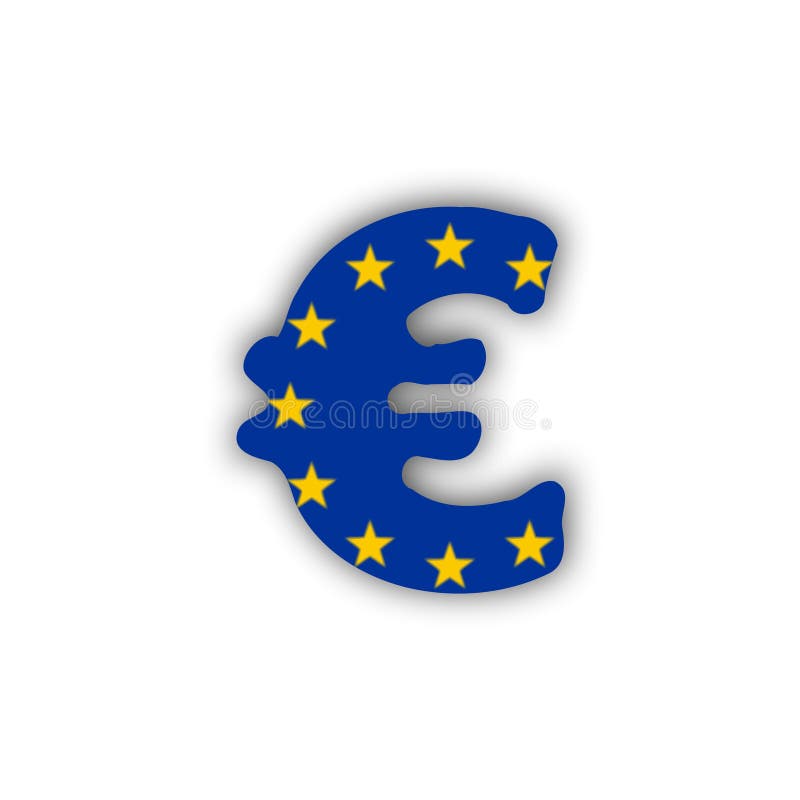 Euro and flag stock illustration. Illustration of england - 6991310