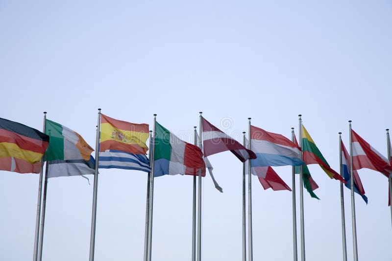 Euro Flags stock photo. Image of panoramic, historic, concept - 6450378