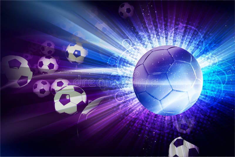 Euro Football Theme stock illustration. Illustration of shiny - 25162974