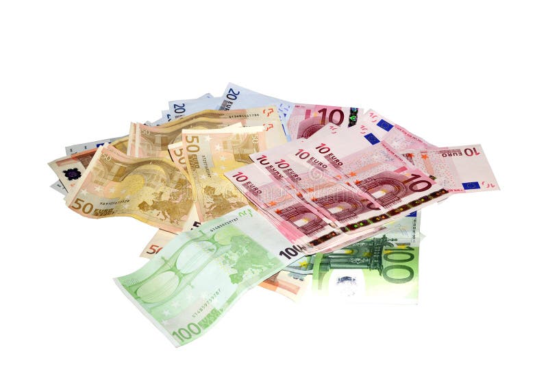 Euro geld stock afbeelding. Image of munt, daling, risico - 31672379