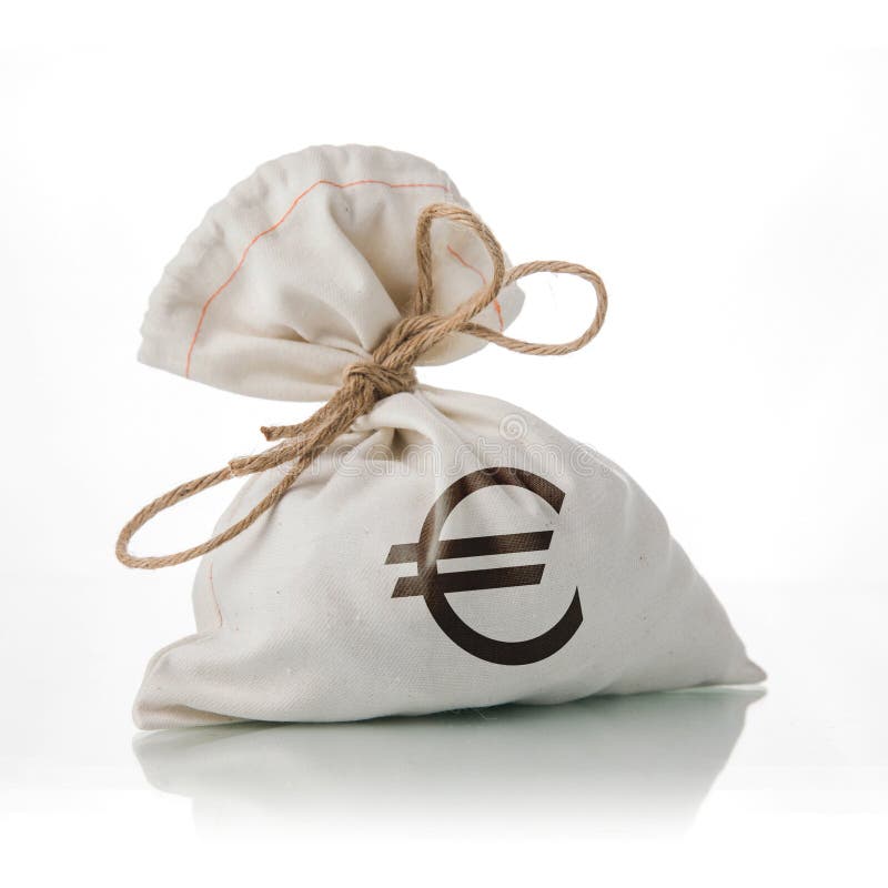 EURO geldzak stock foto. Image of pictogram, muntstuk - 38880386