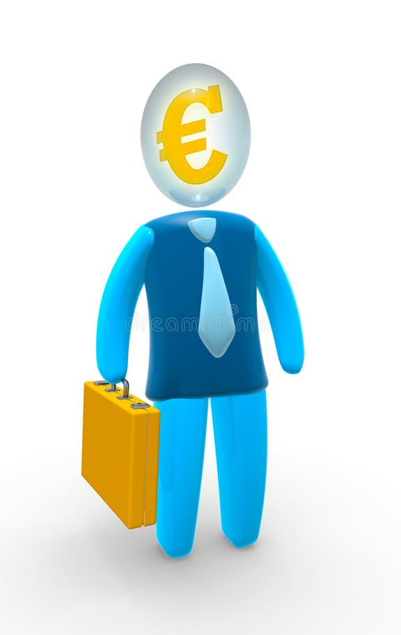Euro head stock illustration. Illustration of cost, finances - 8634512