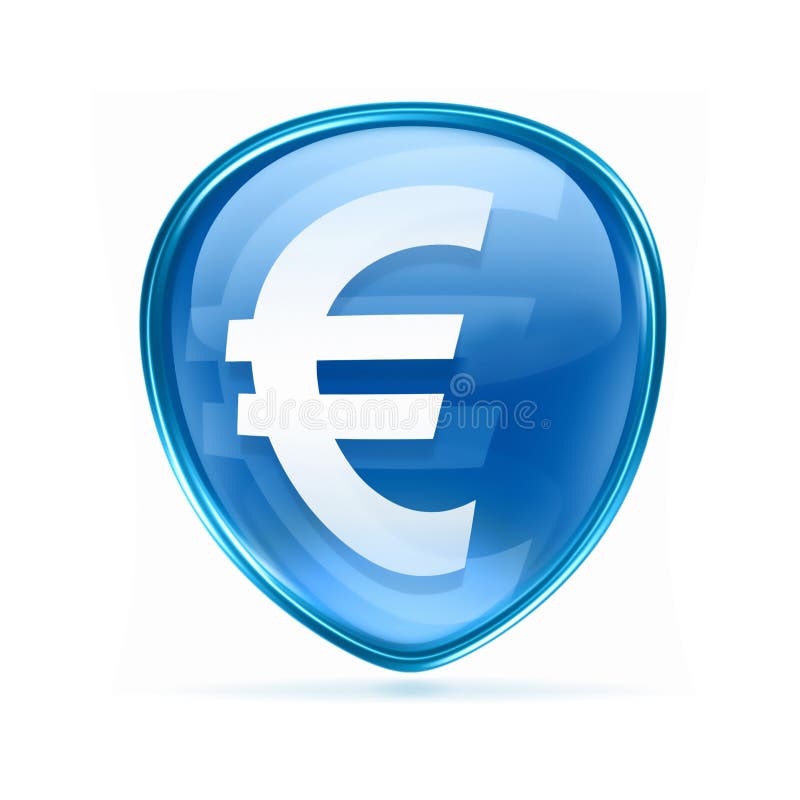 Euro icon blue. stock illustration. Illustration of money - 294667310