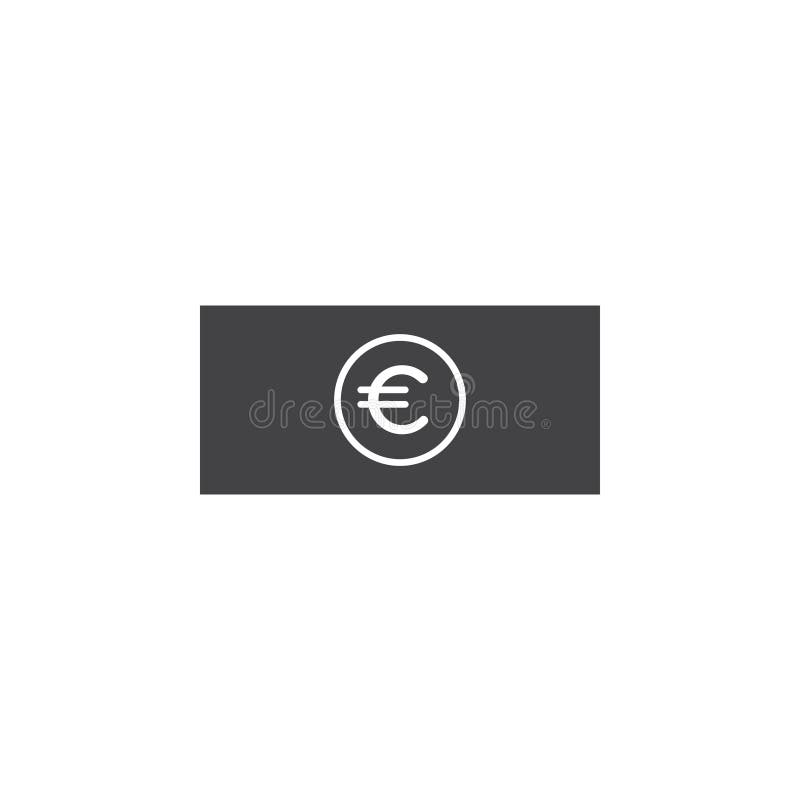 Euro Icon Flat Simple Outline Set Stock Illustration - Illustration of ...