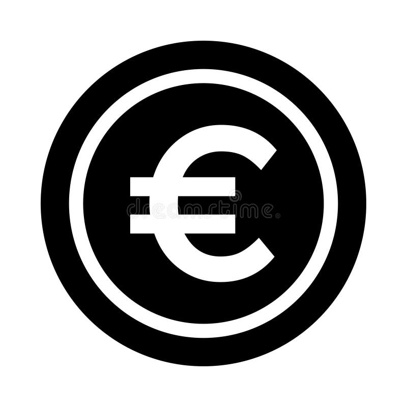 Euro icona illustrazione di stock. Illustrazione di note - 100494284