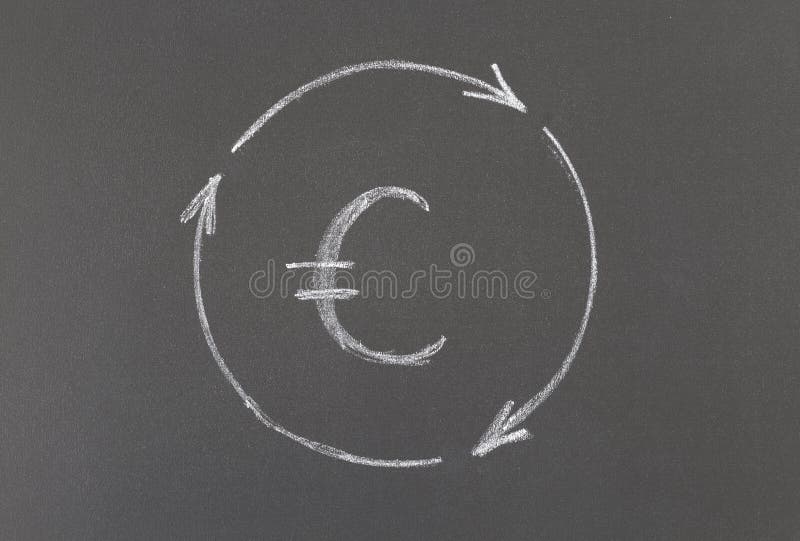 Euro sign, purple color stock photo. Image of decorative - 99998194