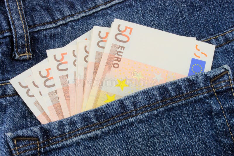 Euro Jeans stock image. Image of cash, financial, jeans - 35480017