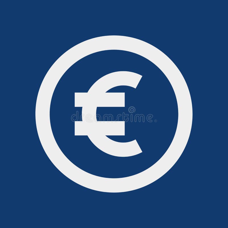 Euro logo stock illustration. Illustration of label - 256667480