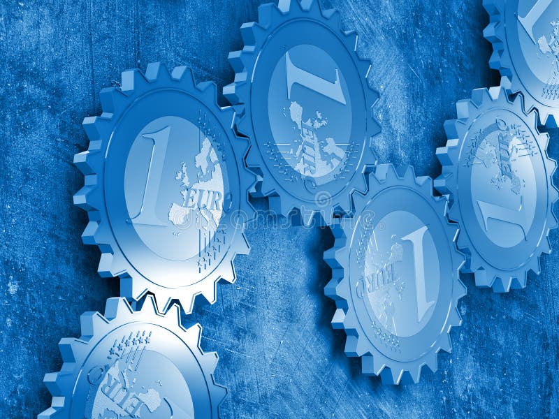 Euro machine stock illustration. Illustration of earning - 52182704