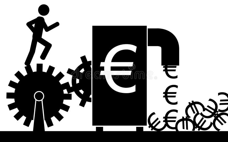 The euro machine stock vector. Illustration of euro, machinery - 43438091