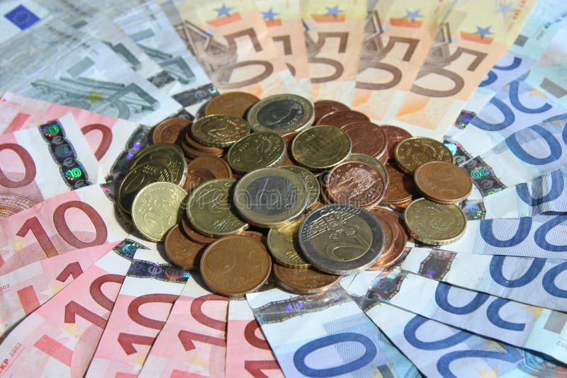 Euro money stock photo. Image of gold, rich, cent, savings - 1677680
