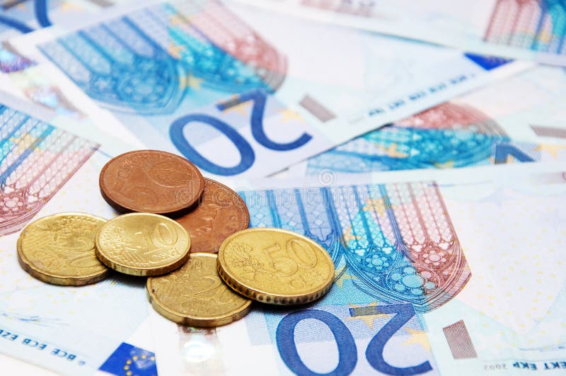 Euro money stock photo. Image of coins, businesses, gold - 20005842