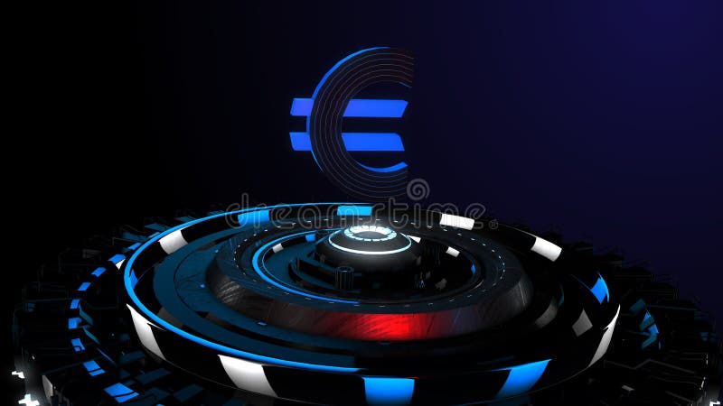 Euro Money Animation Repeat Loop Future Stock Illustration ...