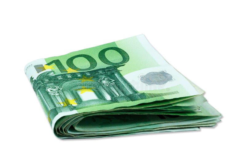 Euro Money Banknotes - Stack of 100 Euro Bills Stock Image - Image of ...