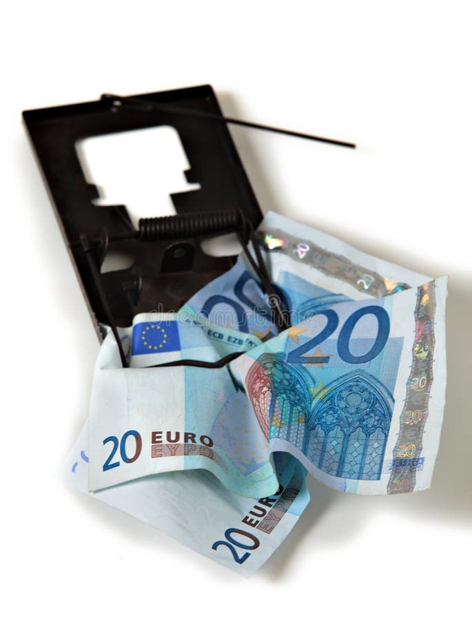 Euro Money Financial Trap Vertical Stock Image - Image of euro ...