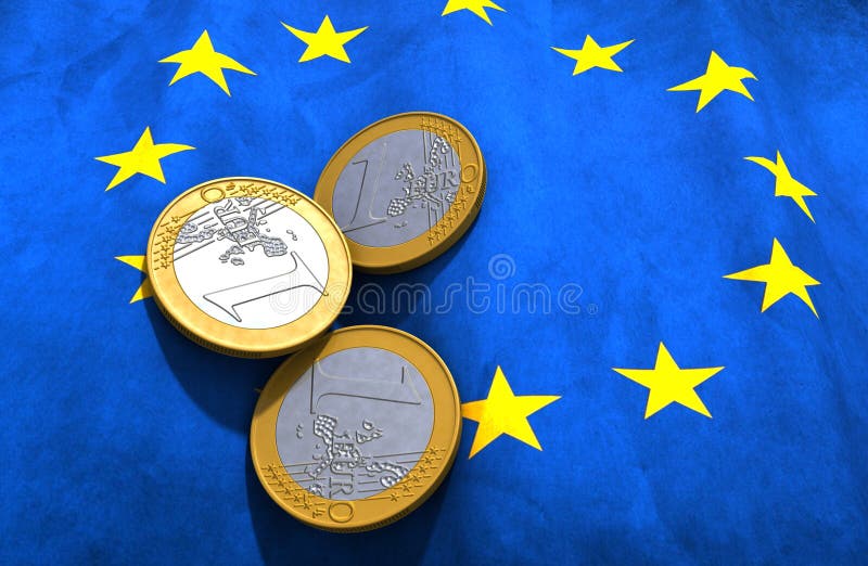 Euro Money Flag stock illustration. Illustration of life - 116529747