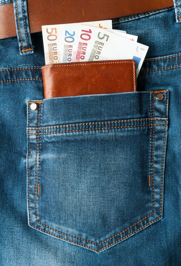 Money in the Pocket stock photo. Image of financial, bluejeans - 28670706