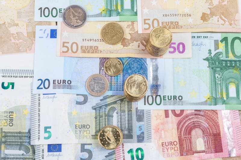 Euro money stacks stock image. Image of currency, growth - 80786223