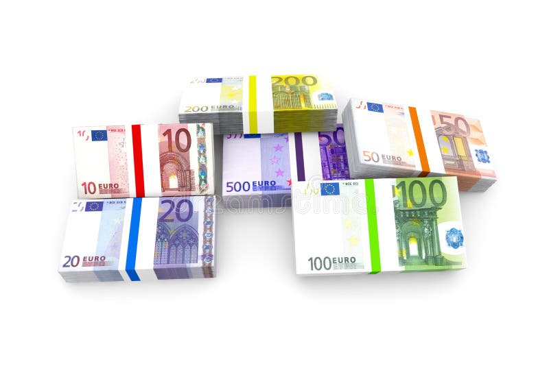 Euro notes stock illustration. Illustration of exchange - 34549389