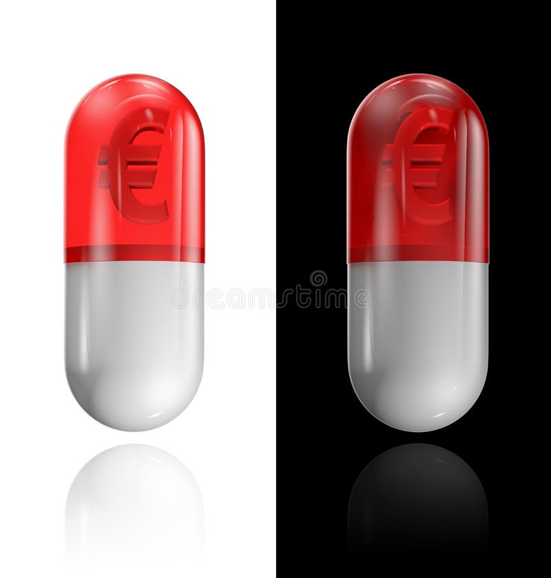 Euro pill stock illustration. Illustration of testing - 39673892
