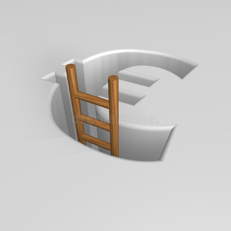 Euro pit stock illustration. Illustration of finances - 12434689