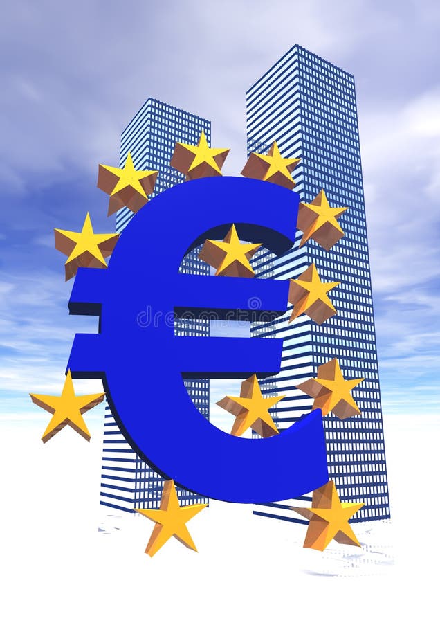 Euro power stock illustration. Illustration of exchange - 21401477