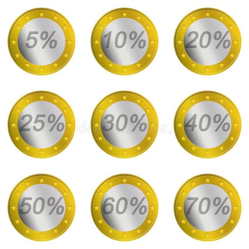 Euro Price Discount stock illustration. Illustration of thirty - 17594441