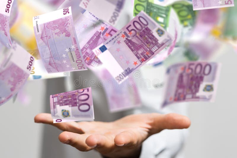 Euro rain stock photo. Image of businessman, investment - 869244