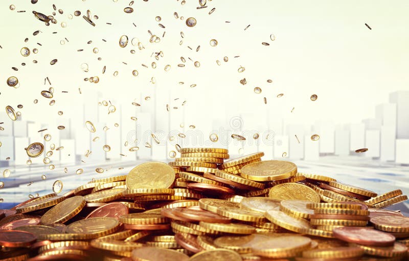 Euro Rain stock photo. Image of europe, savings, commerce - 5111108