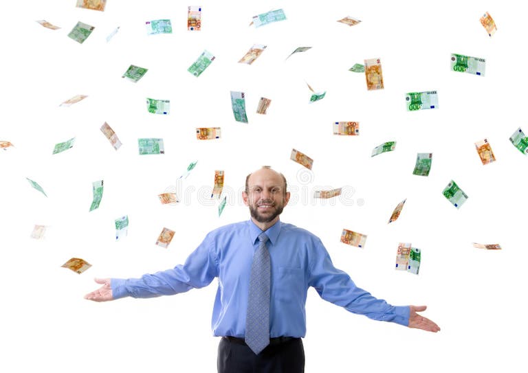 Euro rain stock photo. Image of businessman, investment - 869244